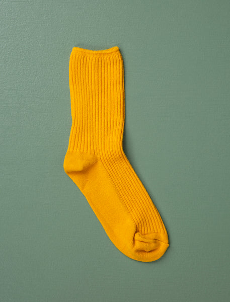 Cotton Ribbed Socks // Mustard | everyday needs