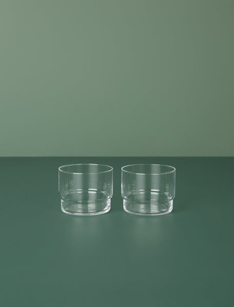 H&S Wide Stacking Glasses // Pair | everyday needs