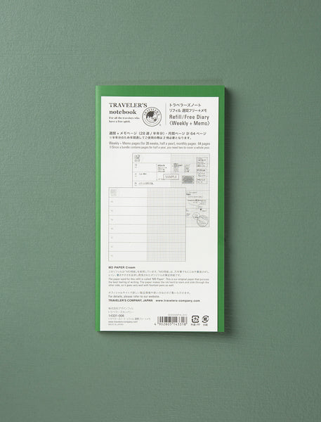 Notebook Refill // Free Weekly Diary + Grid | everyday needs